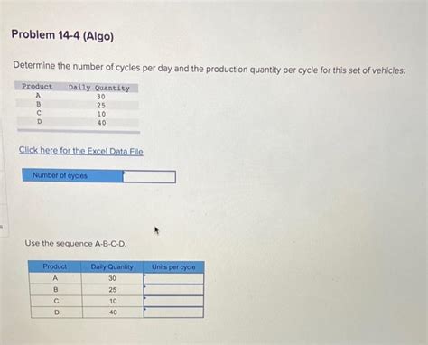 Solved Determine The Number Of Cycles Per Day And The Chegg Com