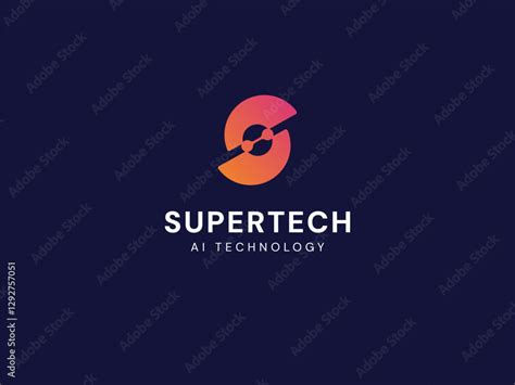 Artificial Intelligence Letter S Supercomputer Technology Analysis Logo Vector Design Concept