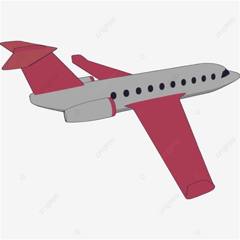 Red Plane Original Design Vector Plane Airplane Vehicle PNG And Vector With Transparent