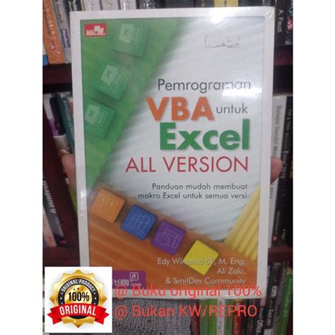 jual buku pemrograman vba untuk excel shopee indonesia