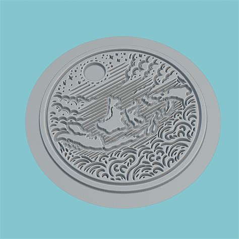 3d File Indonesia Map Medallion Cnc Indonesia 3d Cnc Model Stl Obj 🇮🇩