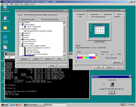Windows 95 In Dosbox Gallery