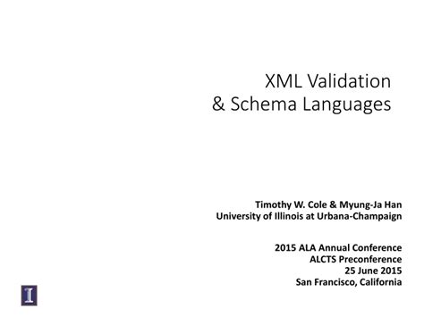 Ppt Xml Validation And Schema Languages Powerpoint Presentation Free