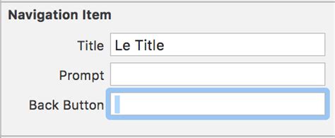 Ios Custom Navigation Back Button With Custom Title In Swift3 Stack