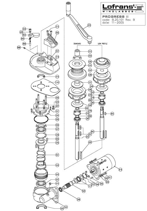 Lofrans Progress 2 Windlass Parts