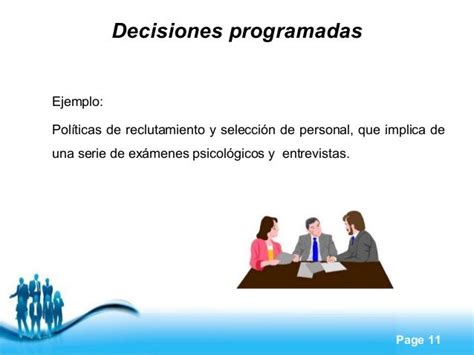 Decisiones Programadas Y No Programadas Slingo