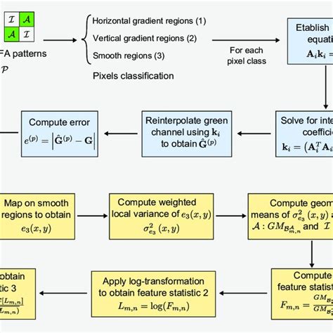 Proposed Process For Bayer Cfa Pattern Identification Interpolation