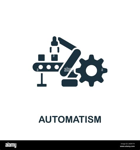 Automatism Icon Monochrome Simple Human Productivity Icon For Templates Web Design And