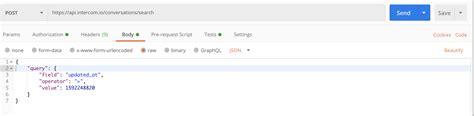 Ruby Post Call To Intercom Api Using Arty Does Not Work Because The Query Body Must