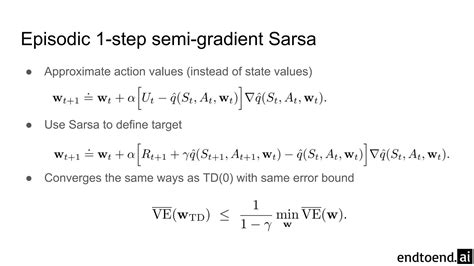 Reinforcement Learning 10 On Policy Control With Approximation Pdf