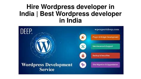 Ppt Hire Wordpress Developer In India Best Wordpress Developer In India Powerpoint