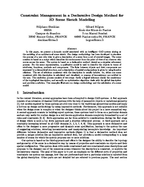 Pdf A Declarative Design Method For 3d Scene Sketch Modeling