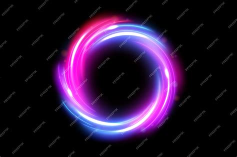 Premium Vector Abstract Ring Light Effect Isolated On Dark Background Vector Illustration
