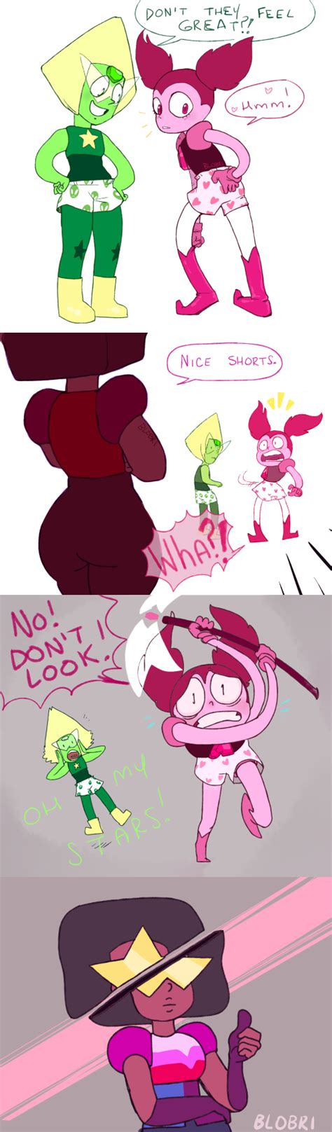 Nice Shorts Spinel Steven Universe Movie Peridot Steven Universe Steven Universe Comic