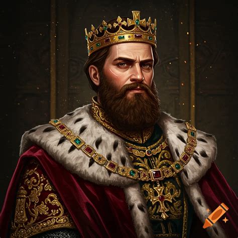 Year Old Blonde King Sitting On Throne On Craiyon