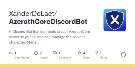 GitHub XanderDeLaet AzerothCoreDiscordBot A Discord That Connects To Your AzerothCore