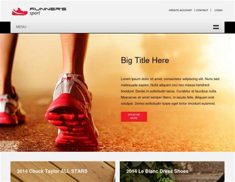 网上运动鞋bootstrap响应式商城模板下载