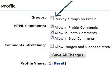 How To Hide Groups On MySpace
