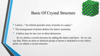 Crystal Structure PPTX Chemistry Science