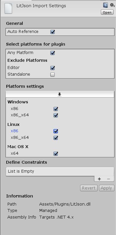 unity complains about missing assembly reference when using external
