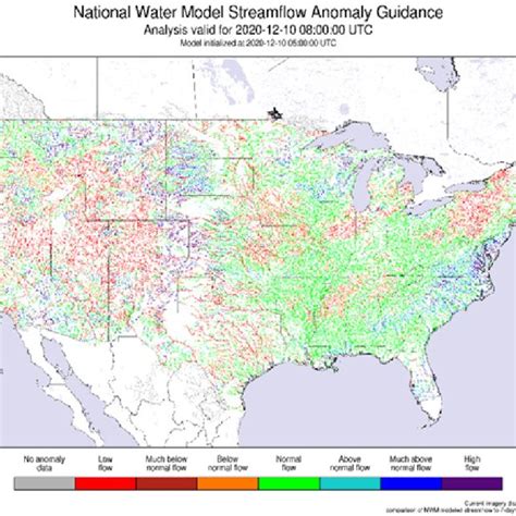 An Example Of A Daily Streamflow Assessment Provided By Usgs Image