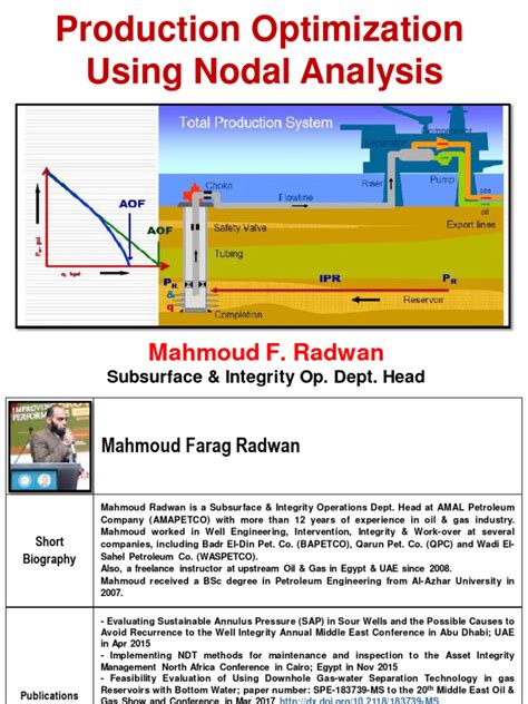 Production Optimization Using Nodal Analysis Pdf Energy Technology