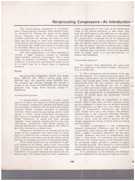 Reciprocating Compressors An Introduction Pdf