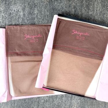 Vintage Schiaparelli Nylon Stockings Size Petite Pairs NIP NextStage Vintage