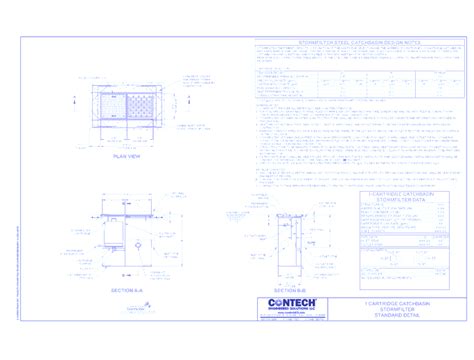 1 Cartridge Steel Catchbasin Stormfilter Sfcb1 Dtl Caddetails
