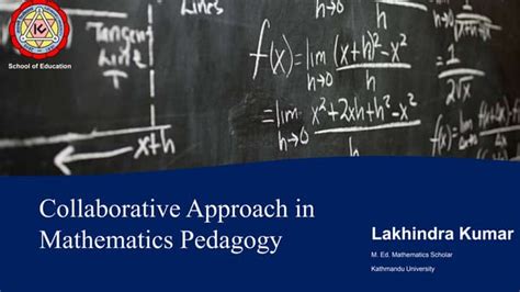 Collaborative Approach In Mathematics Pedagogypptx