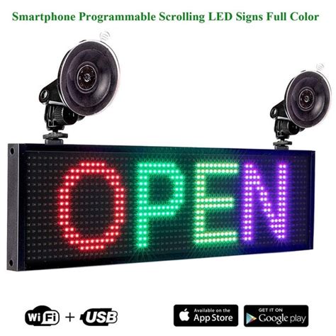 New Dc12v Full Color LED Display Programmable Scrolling Etsy