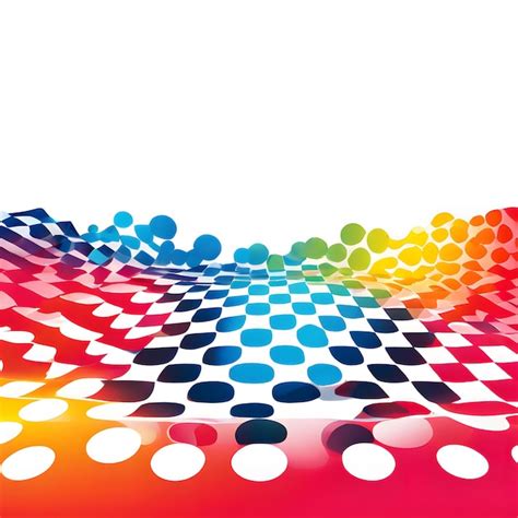 Stylish Dot Cluster Display Lively Hues Graphic Design Element