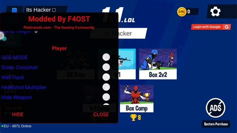 New 1v1 Lol Mod Menu Download 😏 Youtube