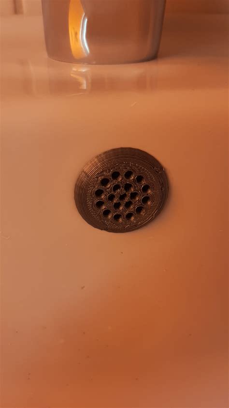 Sink Overflow Cover By Old Lady Download Free STL Model Printables Com