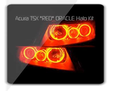 Acura TSX Oracle Red Halo Headlights Kit 2004-2007