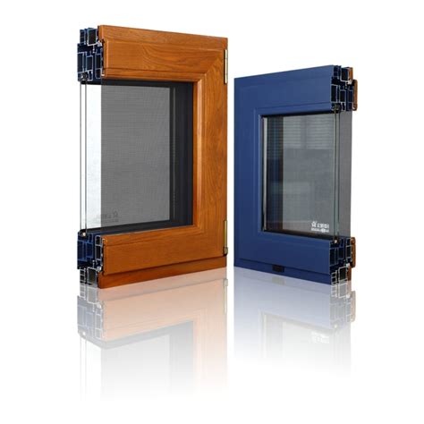 H76b Aluminum Wood Composite Top Hung Casement Window With Inward