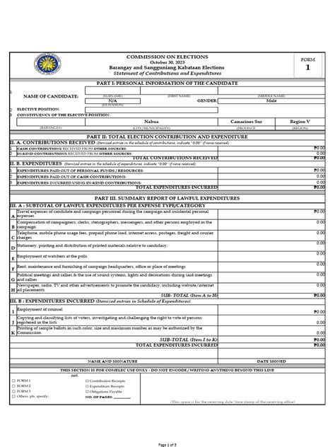 Main Soce Forms 1 2 3 Sheets Pdf Expense Signature