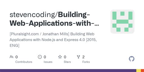 Github Stevencodingbuilding Web Applications With Nodejs And