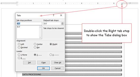 Add or Remove dots in Table of Content in Word - Software Accountant