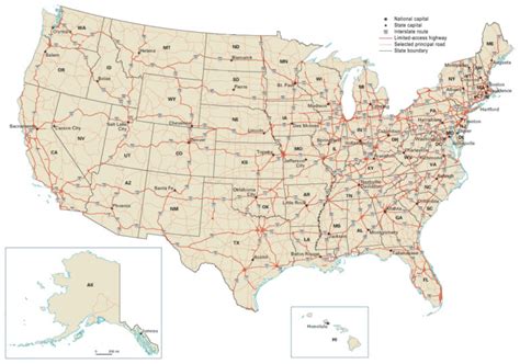 Us Road Map Interstate Highways In The United States Gis Geography Usa Road Map Of States