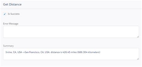 New Flow Action Get Distance Between Cities Unofficialsf
