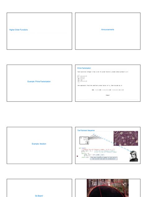 05 Higher Order Functions 4pp Pdf Summation Discrete Mathematics