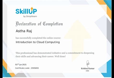 astha raj on linkedin cloudcomputing skillup simplilearn