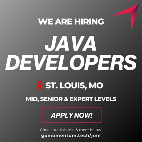 momentum on linkedin javadeveloperjobs stlouismo nowhiring