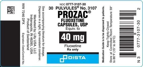 Prozac Capsules Fda Prescribing Information Side Effects And Uses