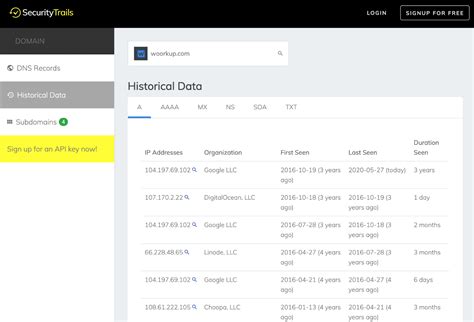 How To Quickly View Your DNS History For Free A MX NS TXT Etc