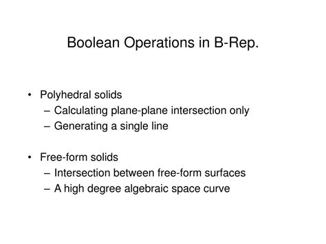 Ppt Introduction To Boolean Operations On Free Form Solids Powerpoint