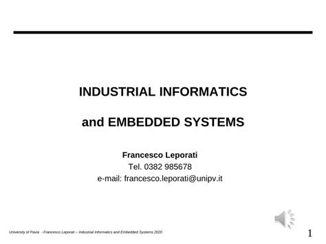 PDF INDUSTRIAL INFORMATICS And EMBEDDED SYSTEMS DOKUMEN TIPS