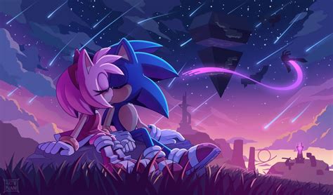 Sonic The Hedgehog And Amy Rose Sonic Drawn By Drstarline Danbooru