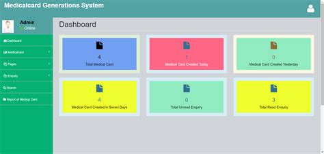 Medical Card Generation System Project Using Php And Mysql Phpgurukul